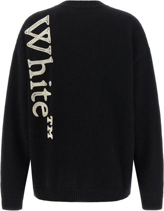 Off-white Embroidered Logo Sweater - Black