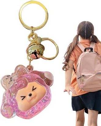 Generic Porte-cl&eacute;s mignon en forme de S mouvants de dessins anim&eacute;s - Joli porte-cl&eacute;s de dessin anim&eacute;, porte-cl&eacute;s avec pendentif mouvant, joli porte-cl&eacute;s avec 