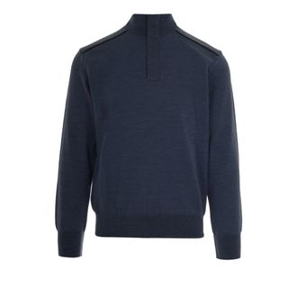 Paul & Shark Blaue Avion Wollpullover - - Knitwear - Herren - Blau - M