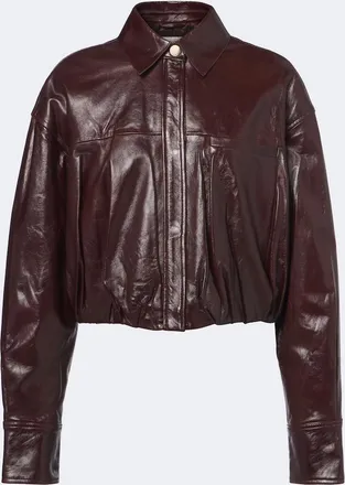 Sportmax Cropped-Jacke aus Leder