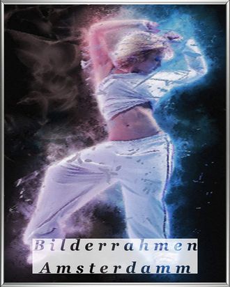 Homedecoration Bilderrahmen Amsterdam Silber 21,6x27,9 cm 8,5x11 Inch Kunststoffrahmen mit Kunstglas 1mm bruchsicher glasklar