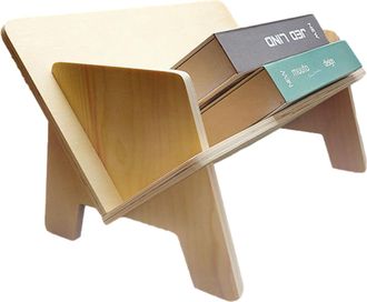 Generico Wooden Desk Bookcase - Verstellbarer Tabletop-Rack, Compact Storage Shelf, Durable Organizer | Space Saving Book Holder for Living Room Bedroom Office