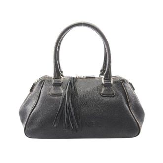 Chanel Pre-owned Logo Fringe Leather Tote Bag - - Pre-owned - Damen - Schwarzk - ONE SIZE