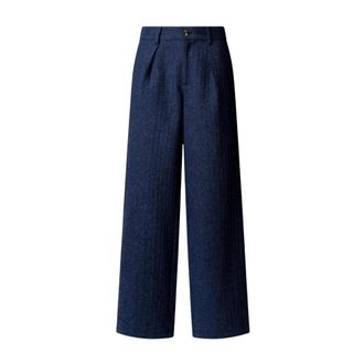 Pepe Jeans London Femme, Pantalons, Bleu, Taille: 44 FR Pantalon large
