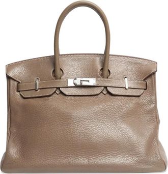 Herm&egrave;s sac &agrave; main Birkin 35 (2008) - Marron