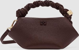 Ganni Sac Mini Bou Grained Chicory Coffee