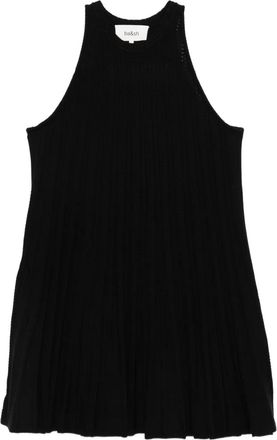 BA&SH robe courte Sinn à design côtelé - Noir