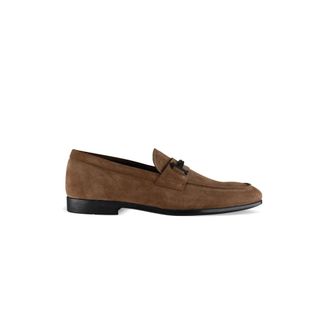 Tod's Homme, Chaussures, Brun, Taille: 44 EU Mocassins en daim &agrave; brides Penny-Straps