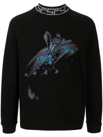Shiatzy Chen Sweatshirt mit Stehkragen - Schwarz