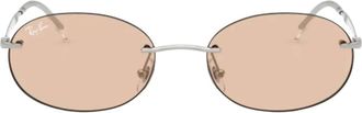 Ray-Ban unisex, Accessoires, Gris, Taille: 54 MM Oval Lunettes de soleil