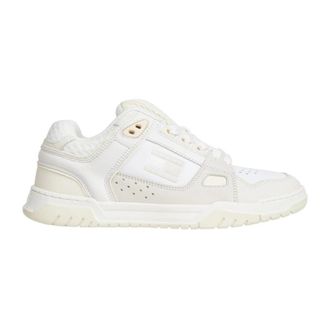 Tommy Jeans Beige Leder Sneakers - - Shoes - Herren - Beige - 44 EU
