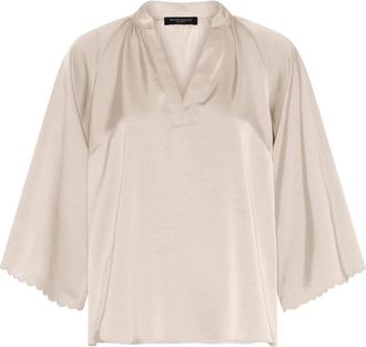 Bruuns Bazaar Femme, Blouses et Chemises, Beige, Taille: 44 FR WeckiaBB Synje Blouse