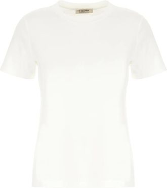 Max Mara Femme, Tops, Blanc, Taille: 38 FR T-shirt D&eacute;contract&eacute; en Coton pour Femmes