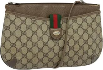 Gucci Pre-owned Cuir sacs-gucci - Femme - Pre-owned - Beige - Taille: ONE Size