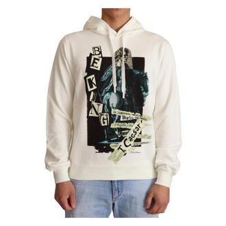 Dolce & Gabbana King Ceasar Baumwoll-Hoodie - - Sweatshirts & Hoodies - Herren - Wei&szlig; - L