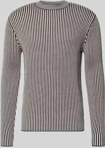A|X Armani Exchange Regular Fit Strickpullover aus Schurwolle-Mix mit Streifenmuster