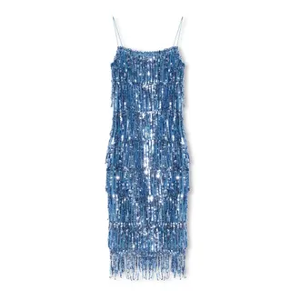 Sams&oslash;e & Sams&oslash;e Robe Astella - Femme - Robes - Bleu - Taille: 36 FR