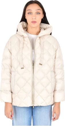 Max Mara Femme, Vestes, Blanc, Taille: 40 FR Veste Chemise Rembourr&eacute;e