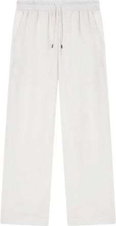 Emporio Armani Homme, Pantalons, Blanc, Taille: M Pantalon de plage en m&eacute;lange de lin