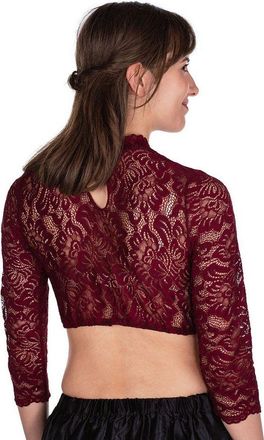 Spieth & Wensky Dirndlbluse Dirndlbluse - AMSTERDAM - dunkelblau, dunkelrot