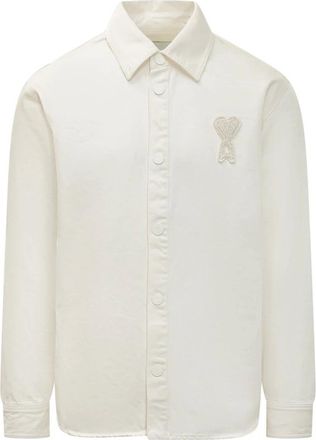 Ami Homme, Vestes, Beige, Taille: S De Coeur Overshirt