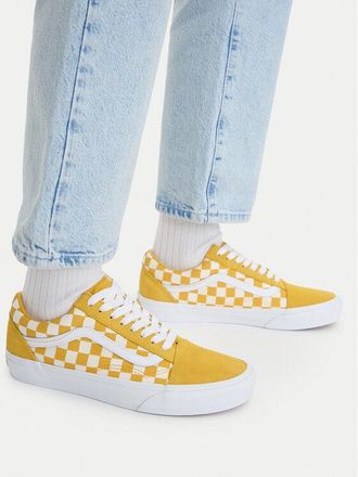 Vans Sneakers aus Stoff Old Skool Checkerboard VN000DB3ZX71 Gelb