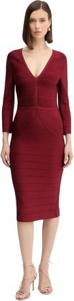 H&eacute;rve L&eacute;ger Femme, Robes, Rouge, Taille: 36 FR Athena Dress