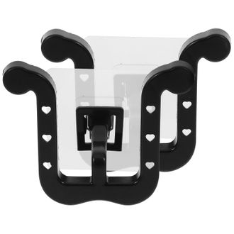 Angoily 2 St&uuml;ck Schuhregal ohne Bohren Selbstklebender Wand Schuhhalter aus Stabilem Material Platzsparend f&uuml;r Badezimmer und Flur Pantoffelhalter Schwarz