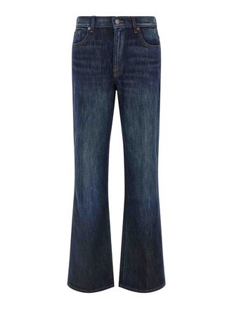 7 For All Mankind Jean &Eacute;vas&eacute; - Bleu