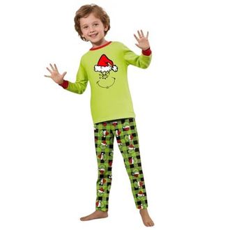 Generic Le Grinch Pyjama Noel Famille De Grinch Homme Vetement Femme The Hiver Couple Garcon Enfant Assorti Ensembles Ensemble Noël Pull Deguisement Bebe Adul