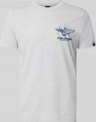 PME Legend T-Shirt mit Label-Print und Rundhalsausschnitt