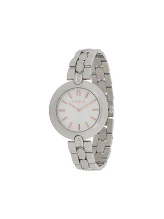 Furla montre Logo Links - Argent