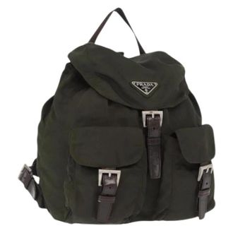 Prada Pre-owned Nylon Rucksack - - Pre-owned - Damen - Gr&uuml;n - ONE SIZE