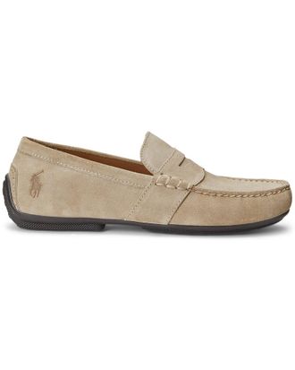 Ralph Lauren Wildledermokassins Reynold mit Pony-Stickerei in