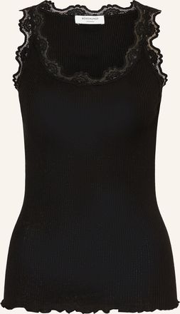 Rosemunde Seidentop Babette Mit Spitze schwarz