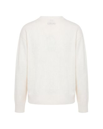 Liu Jo Intarsia Jacquard Sweater - Black
