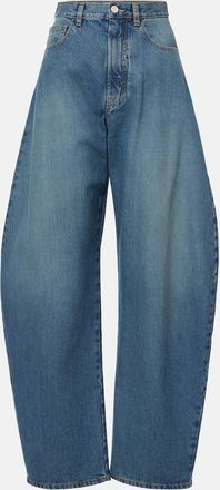 Alaia Alaïa High-Rise Barrel Jeans