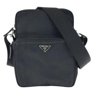 Prada Pre-owned Tessuto Nylon Schultertasche - - Pre-owned - Damen - Schwarzk - ONE SIZE