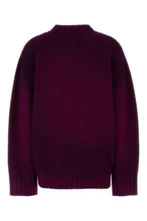 The Attico Wool Blend Oversize Sweater - Purple