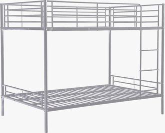 Vente-Unique Etagenbett - 2 x 120 x 190 cm - Silber - DUOTIS