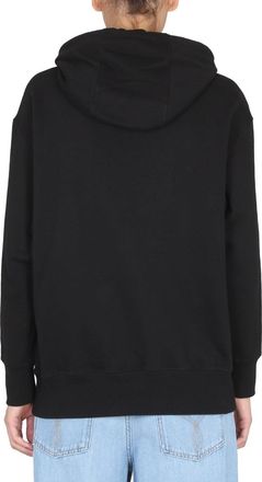 Versace Logo-Graphic Cotton Sweatshirt - Black