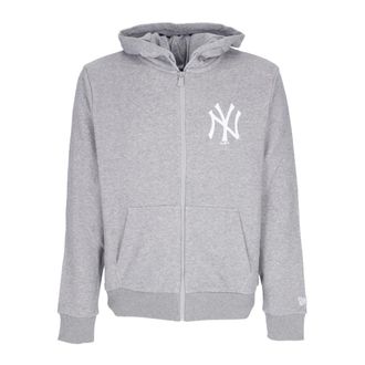 New Era NY Yankees Zip Hoodie Heather Graphite - - Sweatshirts & Hoodies - Herren - Grau - XL