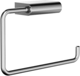 Emco Flow Reservepapierhalter für Toilettenpapier, eleganter Toilettenpapierhalter zur Wandmontage, hochwertiges Badaccessoire aus Metall, chrom