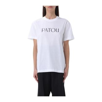 Patou Kurz&auml;rmeliges Logo-T-Shirt - - Tops - Damen - Wei&szlig; - M