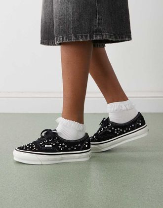 Vans Premium Authentic 44 - Sneaker in Kristalldesign-Wei&szlig;