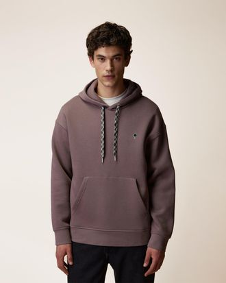 Faguo Sweat &agrave; capuche violet gris&eacute;