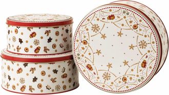 Hutschenreuther Weihnachten Christmas Love Set 3 Plätzchendosen aus Blech (17x8-20x9-22x10 cm)