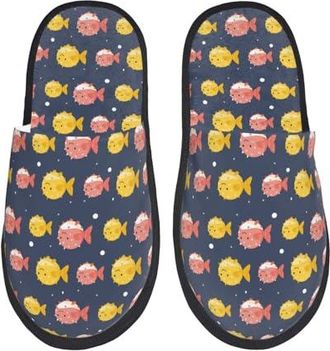 Generic Poisson-Globe Mignon Unisexe Chaussons Antid&eacute;rapantes Pantoufles Doux Chaussures De Maison Pour Maison Hiver Int&eacute;rieur L