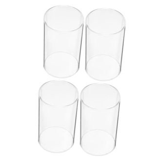 Cabilock 4 St&uuml;ck Kerzenschirm hochzeitsdeko hochzeitsdeco Candle Topper Dekoration Party Laterne dekorativ einfacher Kerzenbecher Zylinderkerzenglasschirm Kerz