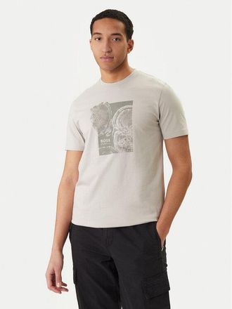 HUGO BOSS T-Shirt Imprint 50556007 Beige Regular Fit